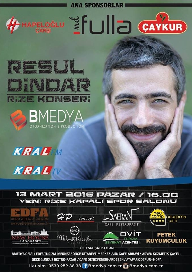 Resul Dindar Rize Konseri